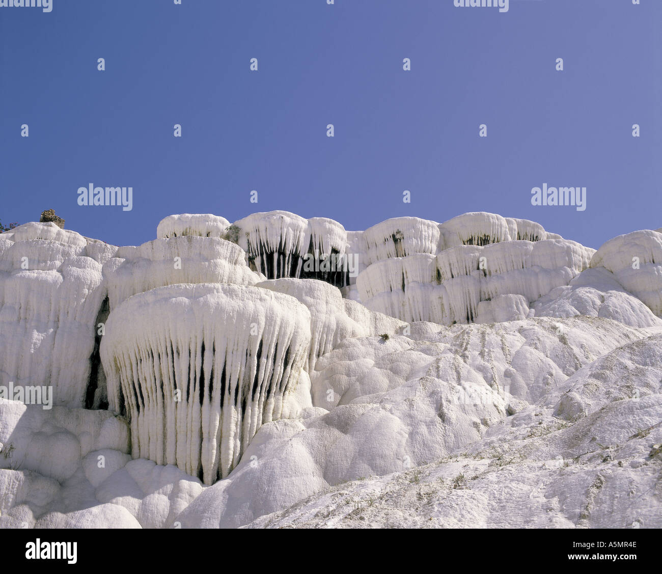 Calcite terraces at Pammukale Turkey Stock Photo - Alamy
