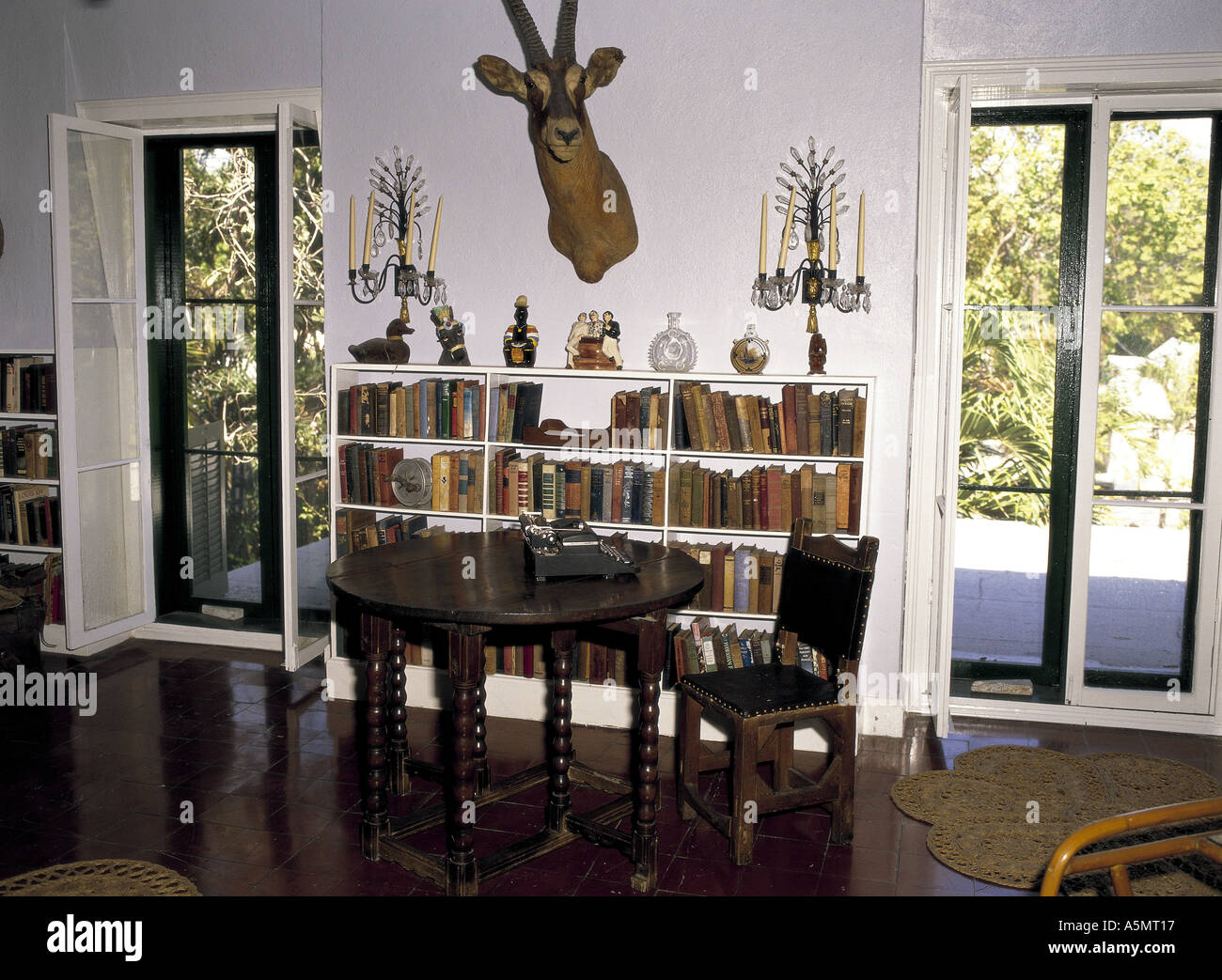 Study in Ernest Hemingway House at Key West Florida USA Stock Photo - Alamy