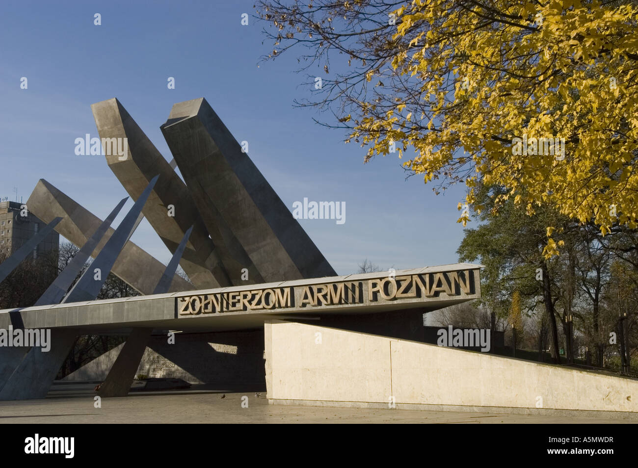 Poznan Army Soldiers monument of World War 2, Poznan, Poland Stock ...