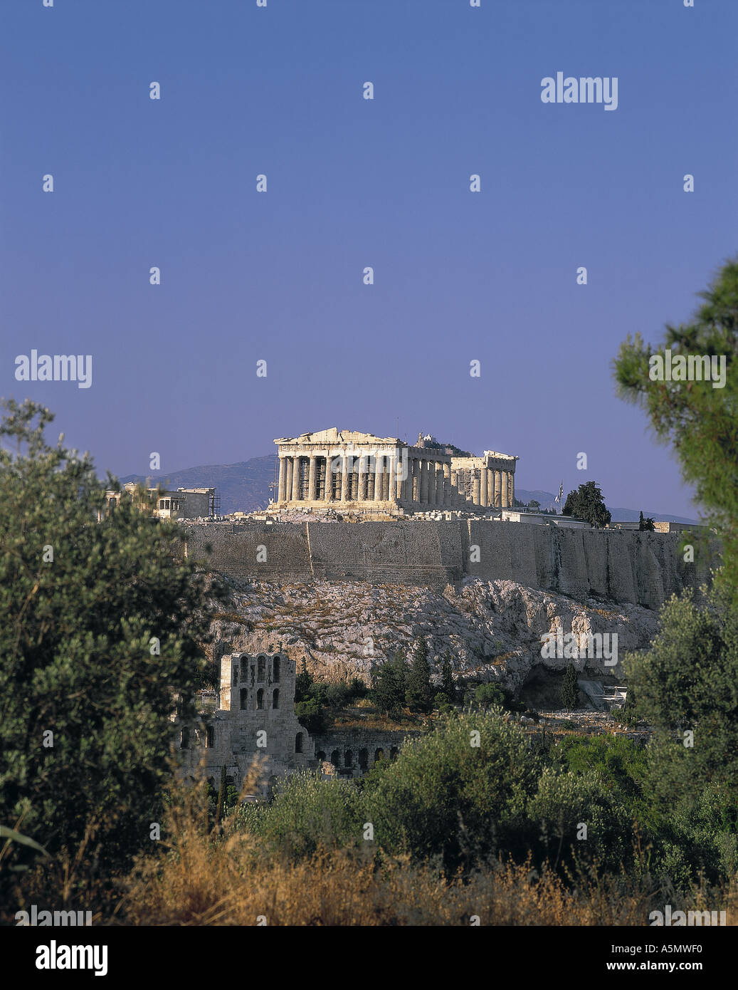 The Parthenon from Philopappou Hill, Athens, Greece Stock Photo - Alamy