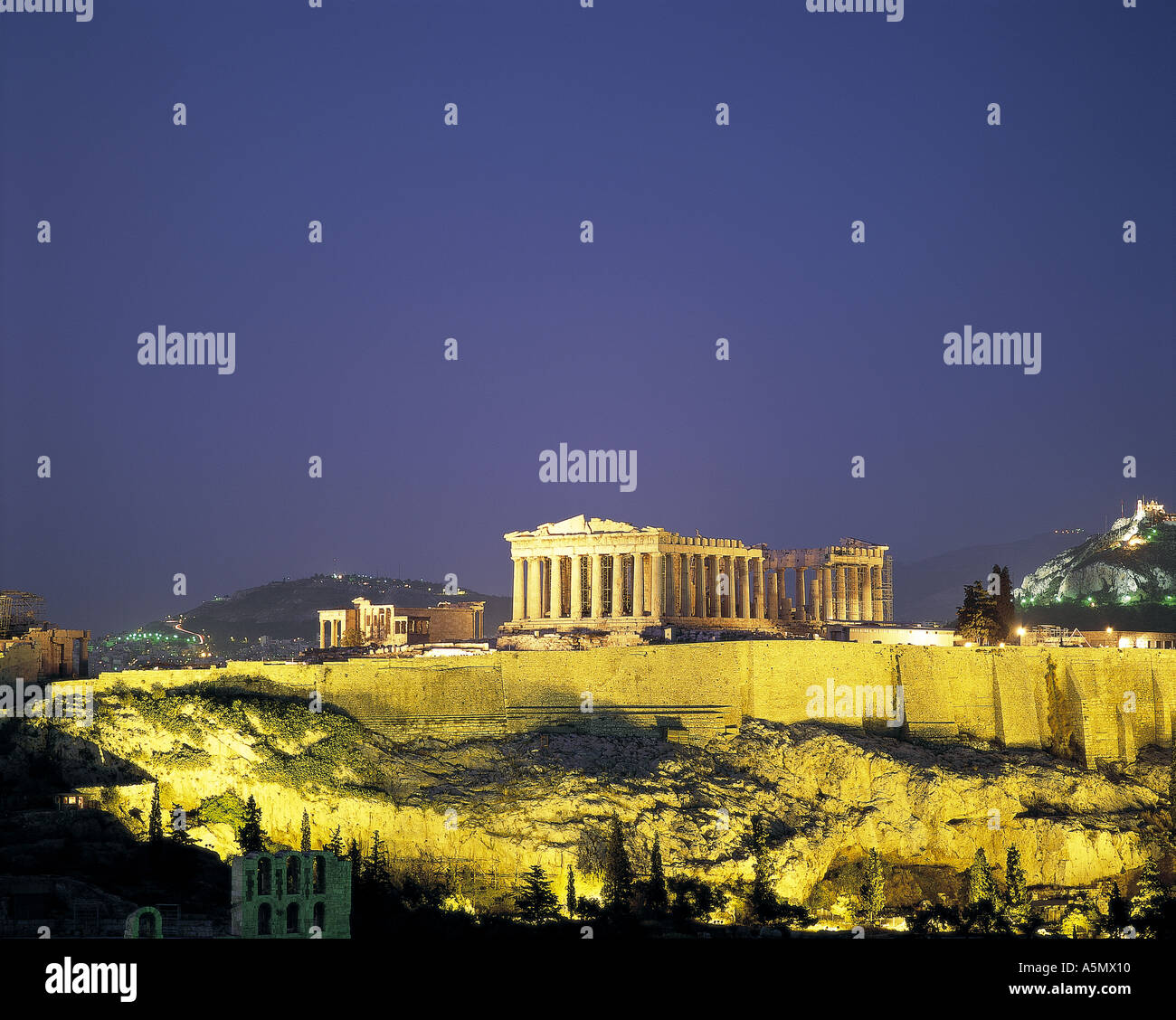Acropolis parthenon light show night hi-res stock photography and ...