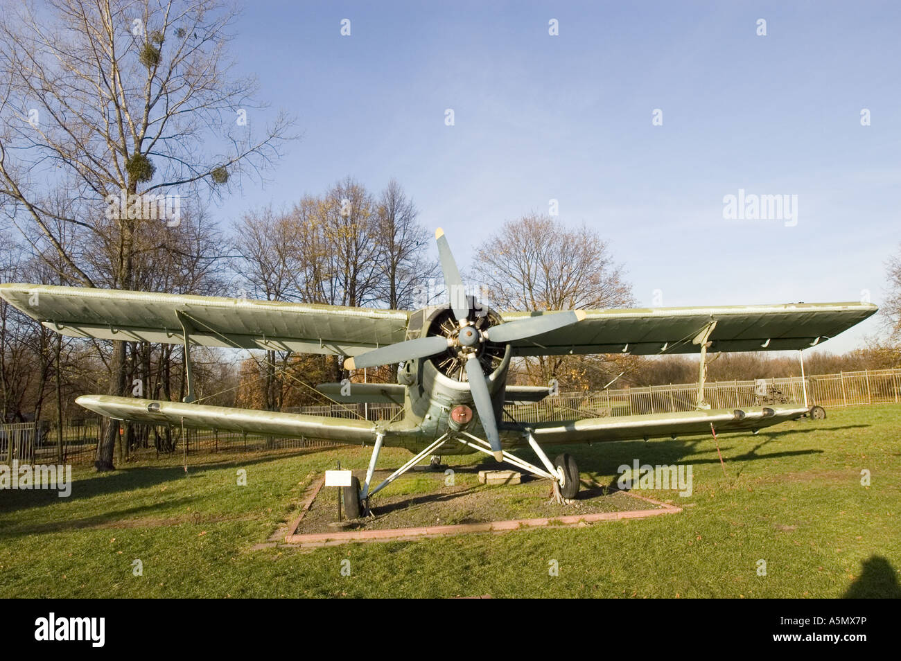 Russian aeroplane Antonov biplane AN-2, Citadel Army Museum, Poznan ...