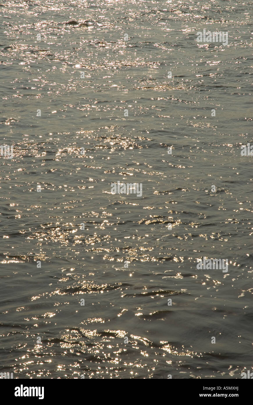 a wave pattern on the Hudson River caused by tidal current Stock Photo ...