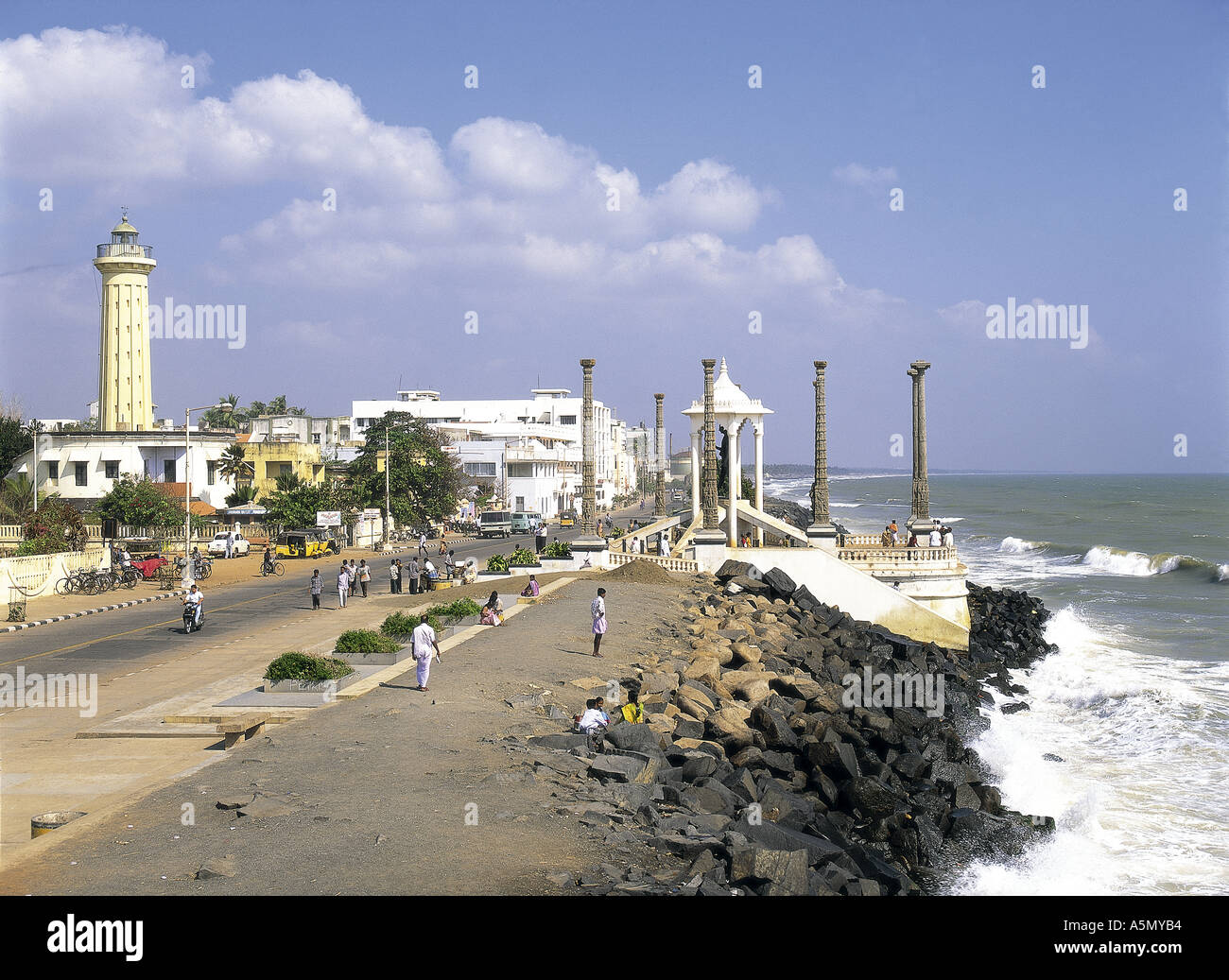 Goubert salai pondicherry hi-res stock photography and images - Alamy