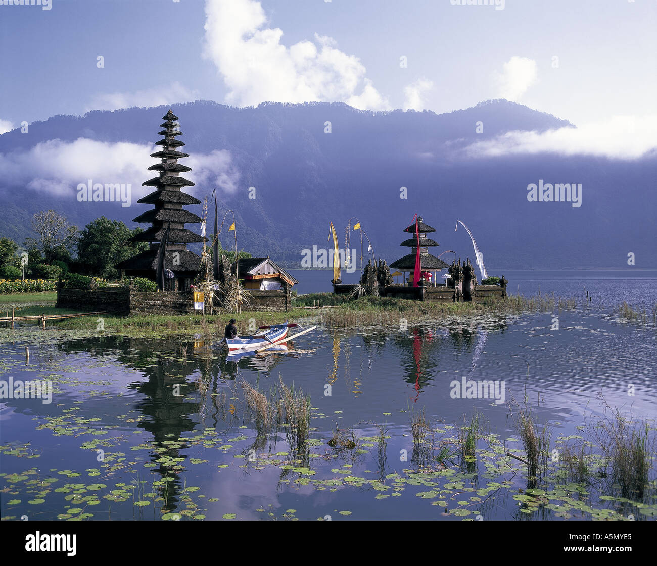 Ulun Danu Temple Lake Bratan Bali Indonesia Stock Photo - Alamy