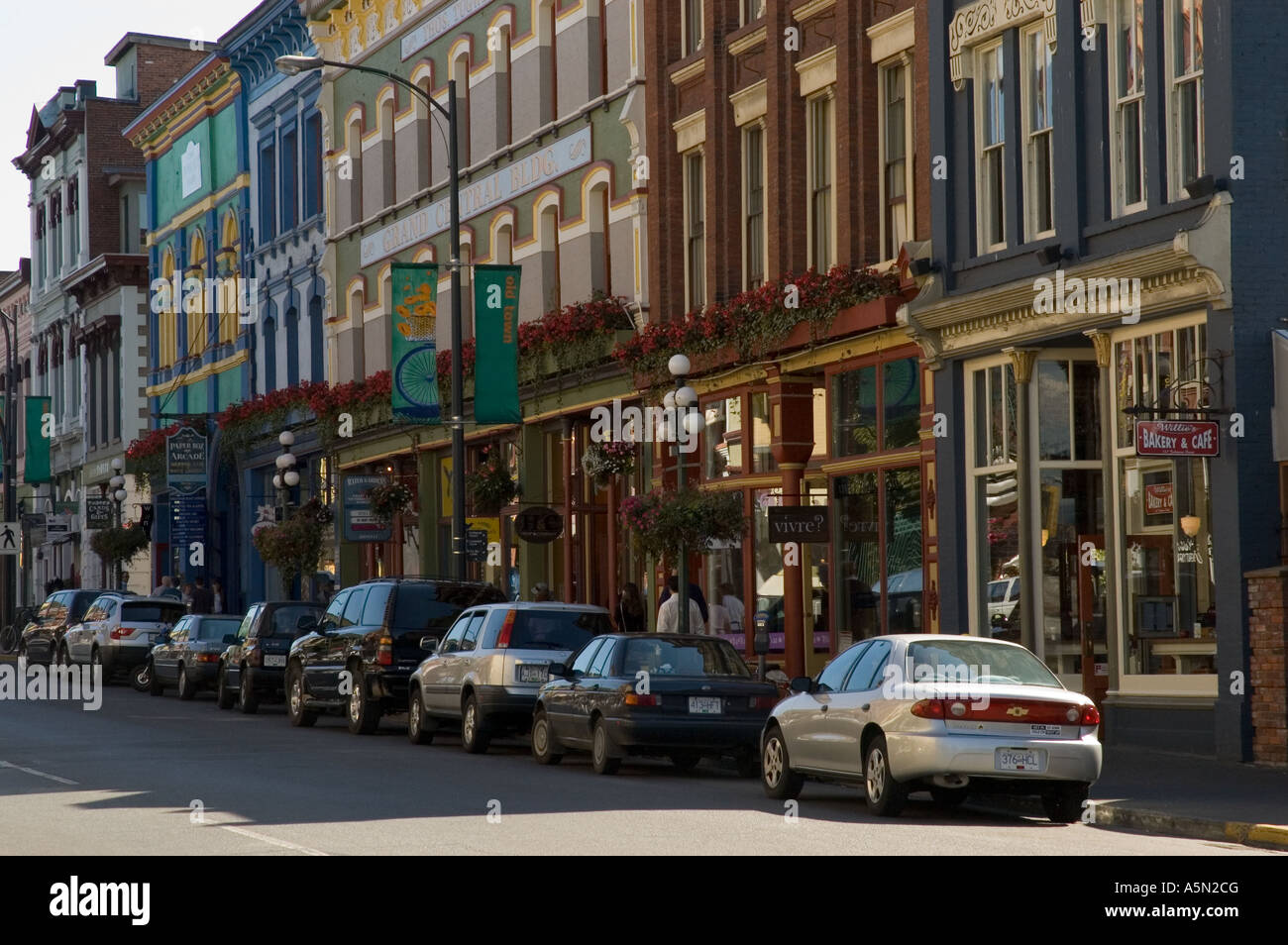 shops in Victoria British Columbia Canada Stock Photo - Alamy