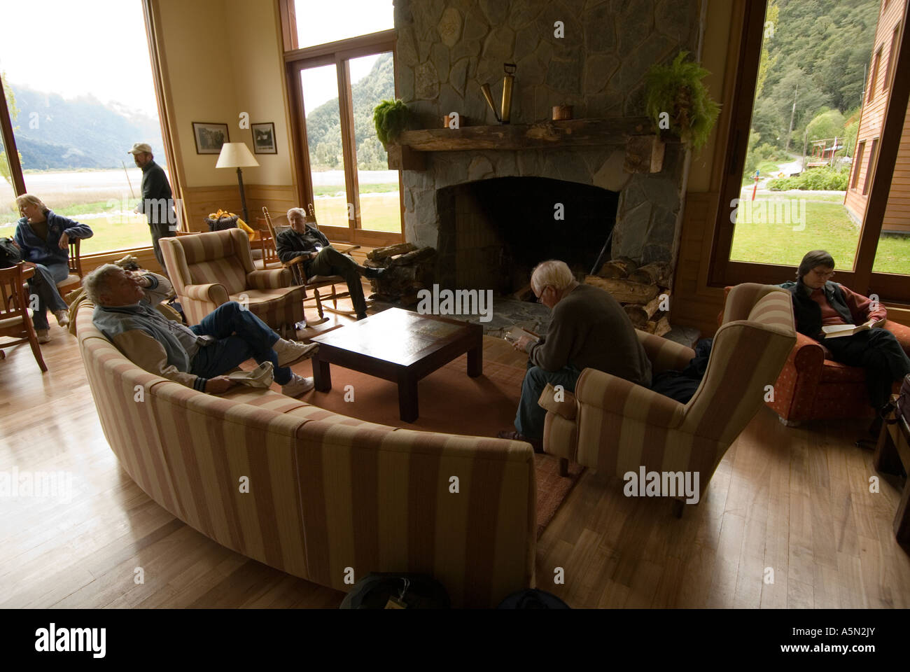 Chile Lake Country Hotel Natura in Peulla scene of fine dining and ...