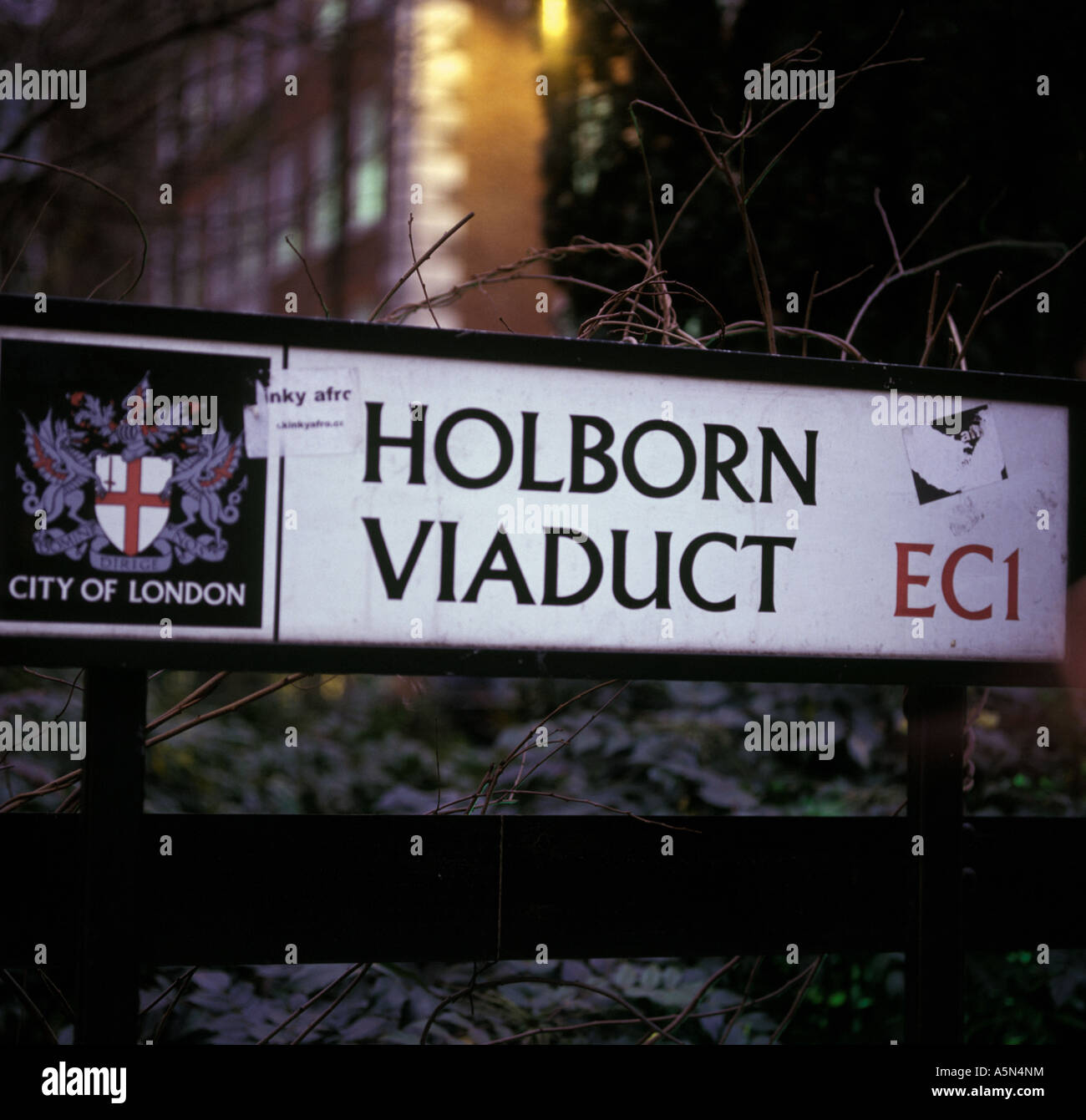 Holborn Viaduct sign London Stock Photo - Alamy