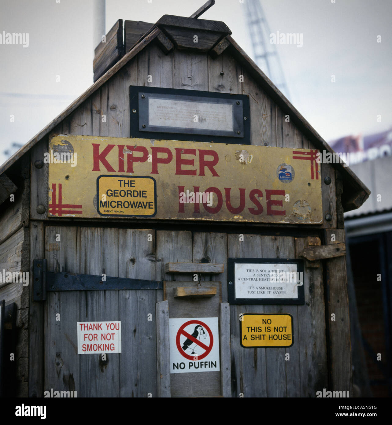 a portable kipper smoking house Stock Photo - Alamy