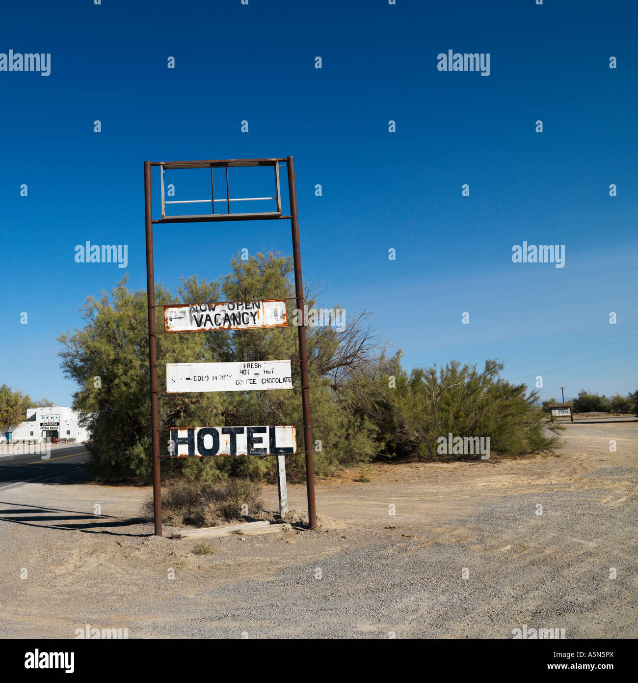 Run down hotel sign Stock Photo - Alamy