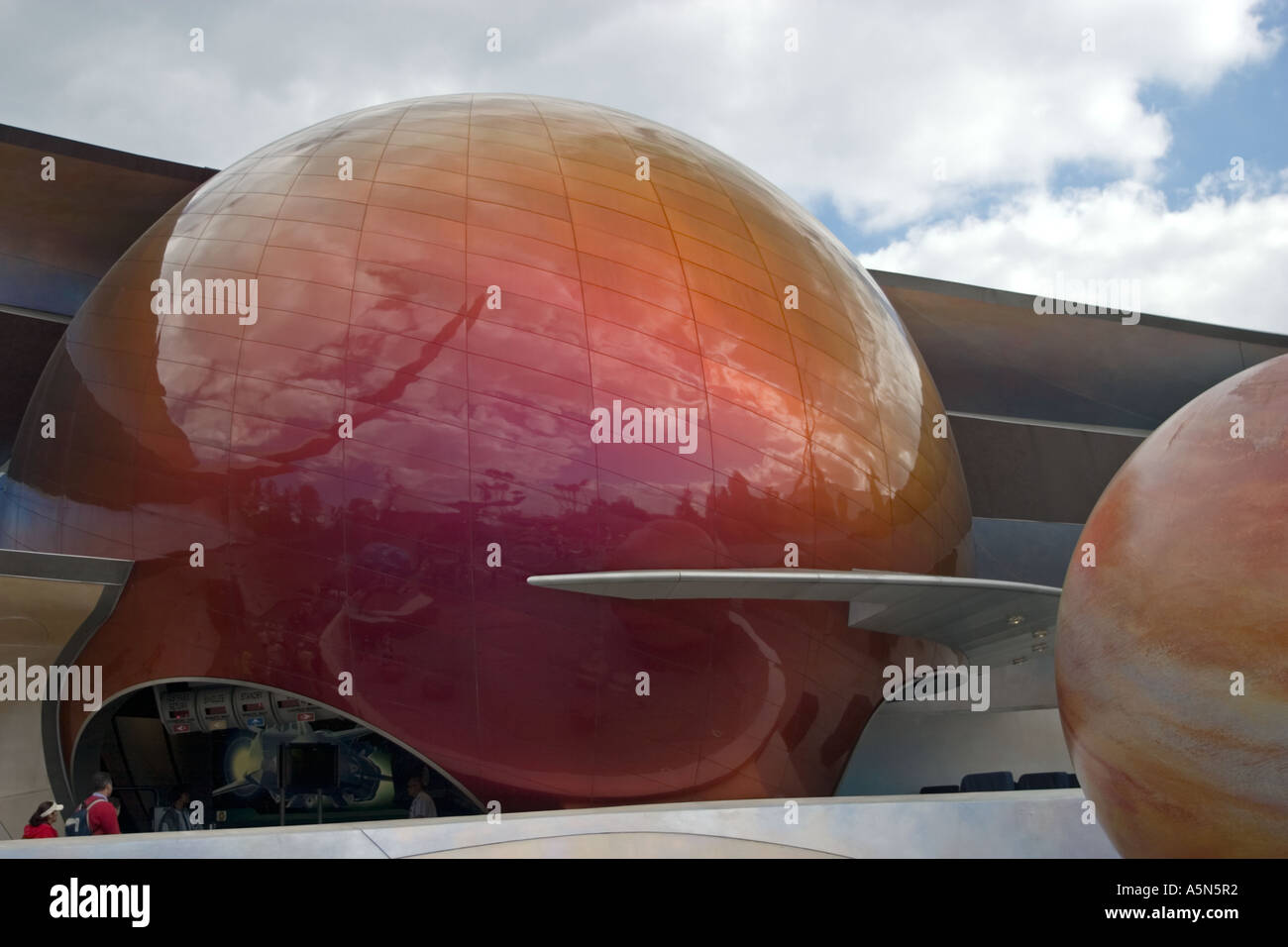 Closeup of Mission Space spheres Epcot Walt Disney World Orlando ...