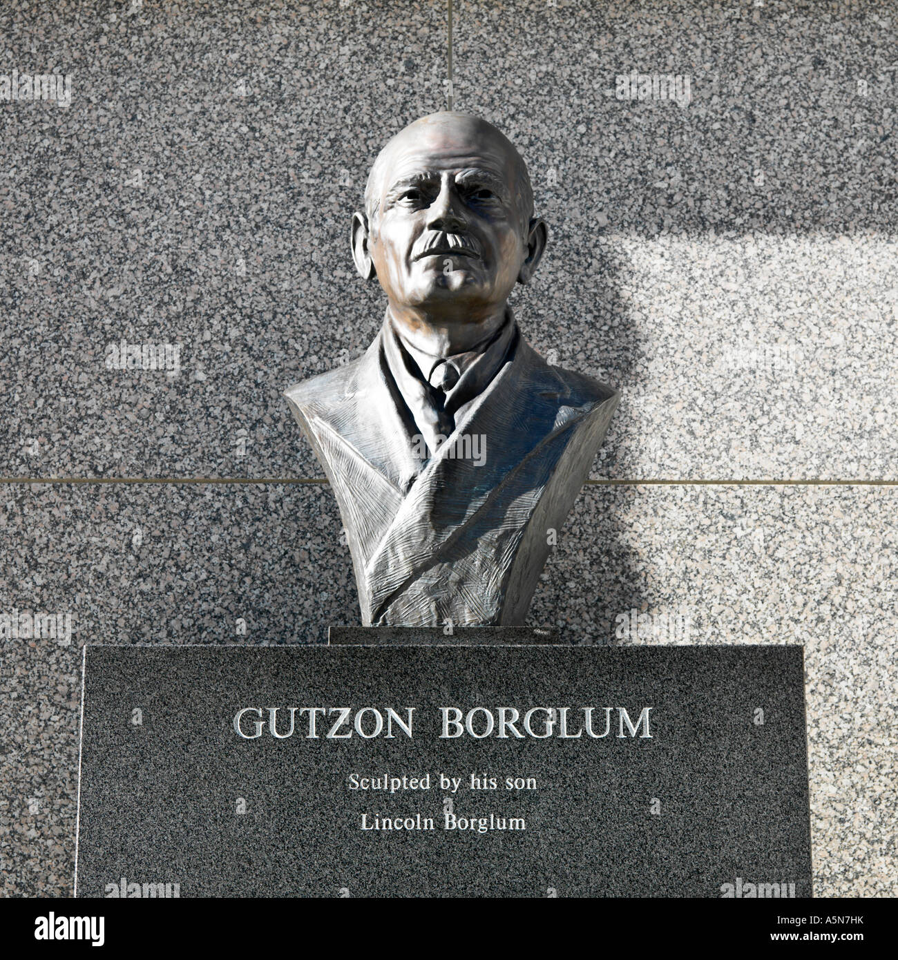 Bust sculpture of Gutzon Borglum the sculptor of Mount Rushmore ...