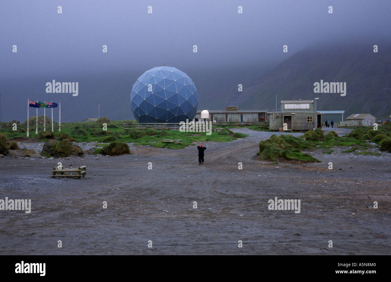 ANARESAT dome for satellite communications Anare scientific station ...