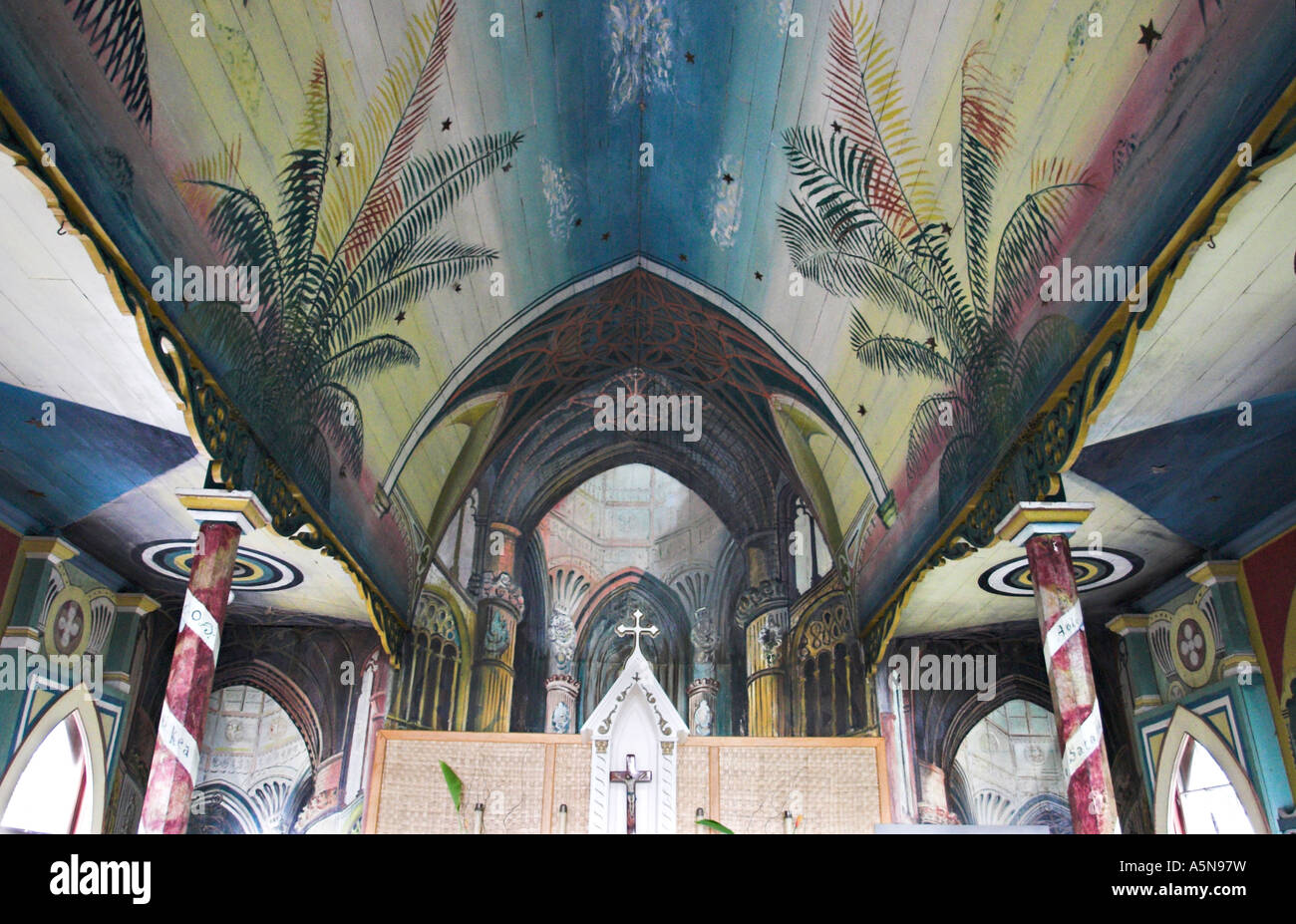 Painted Church Ceiling Stock Photo - Alamy