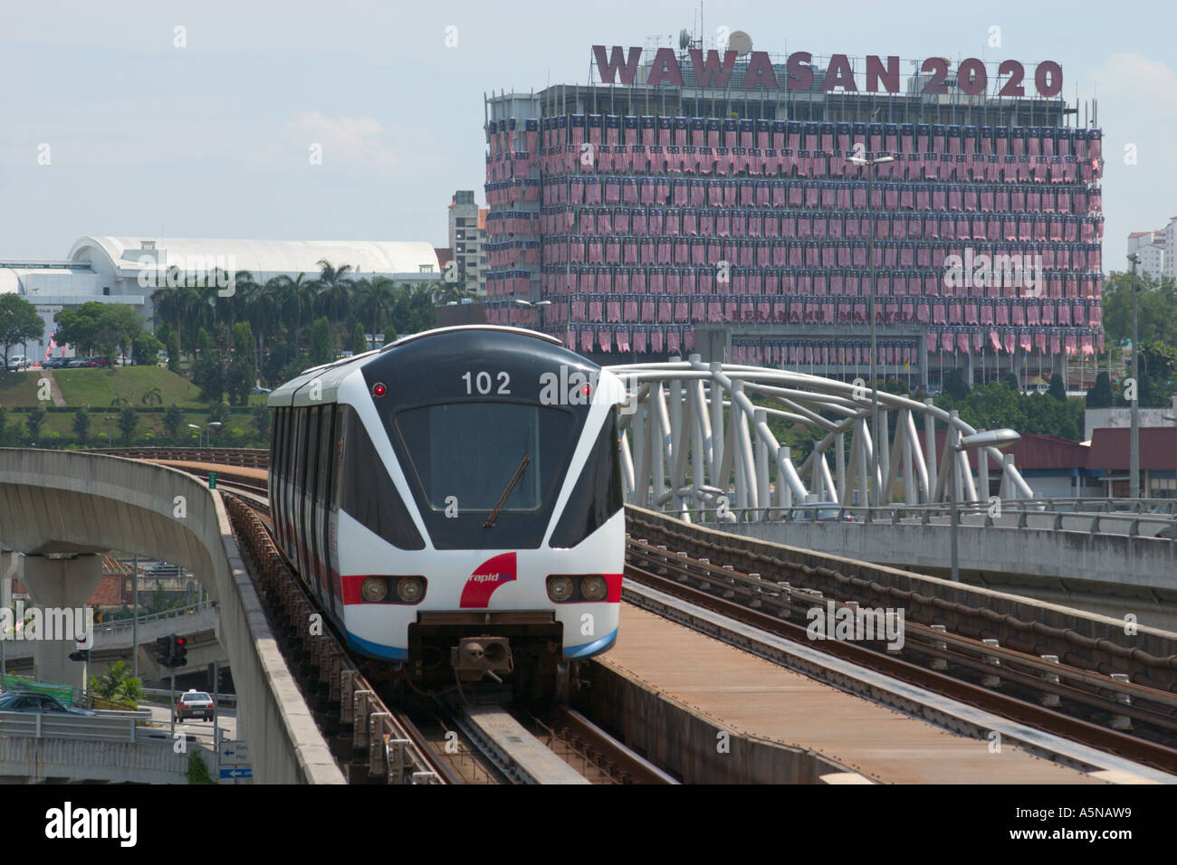 lrt train in kuala lumpur, malaysia Stock Photo - Alamy