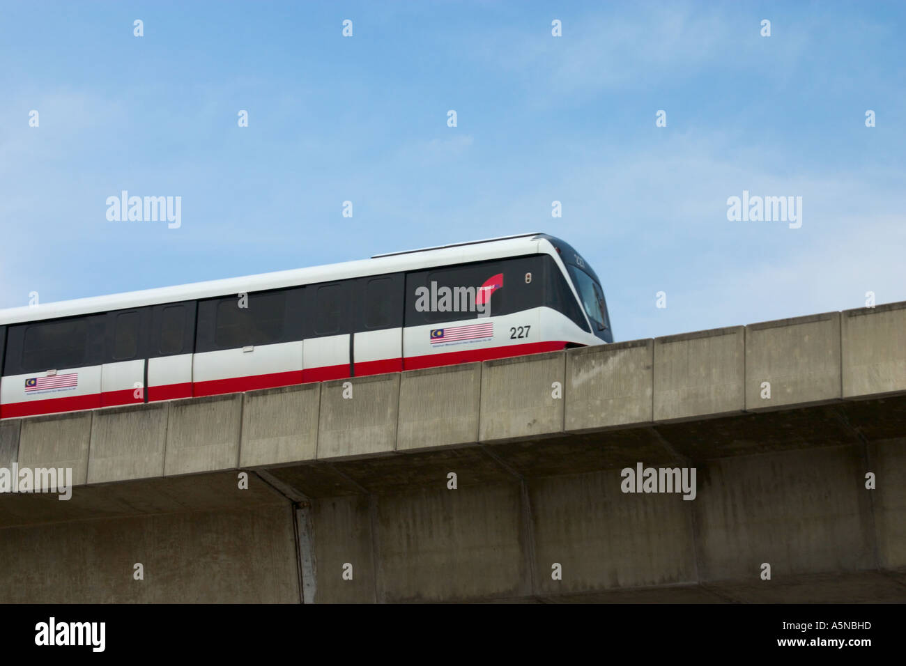 light rail transit train in kuala lumpur malaysia Stock Photo - Alamy