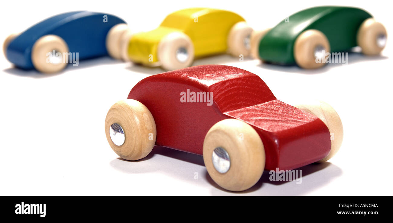 Red toy car yellow wheels hi-res stock photography and images - Alamy