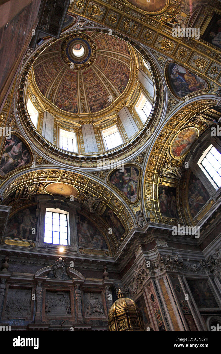 Domes and Arches in Gold vertical: Cappella Borghese or Cappella ...