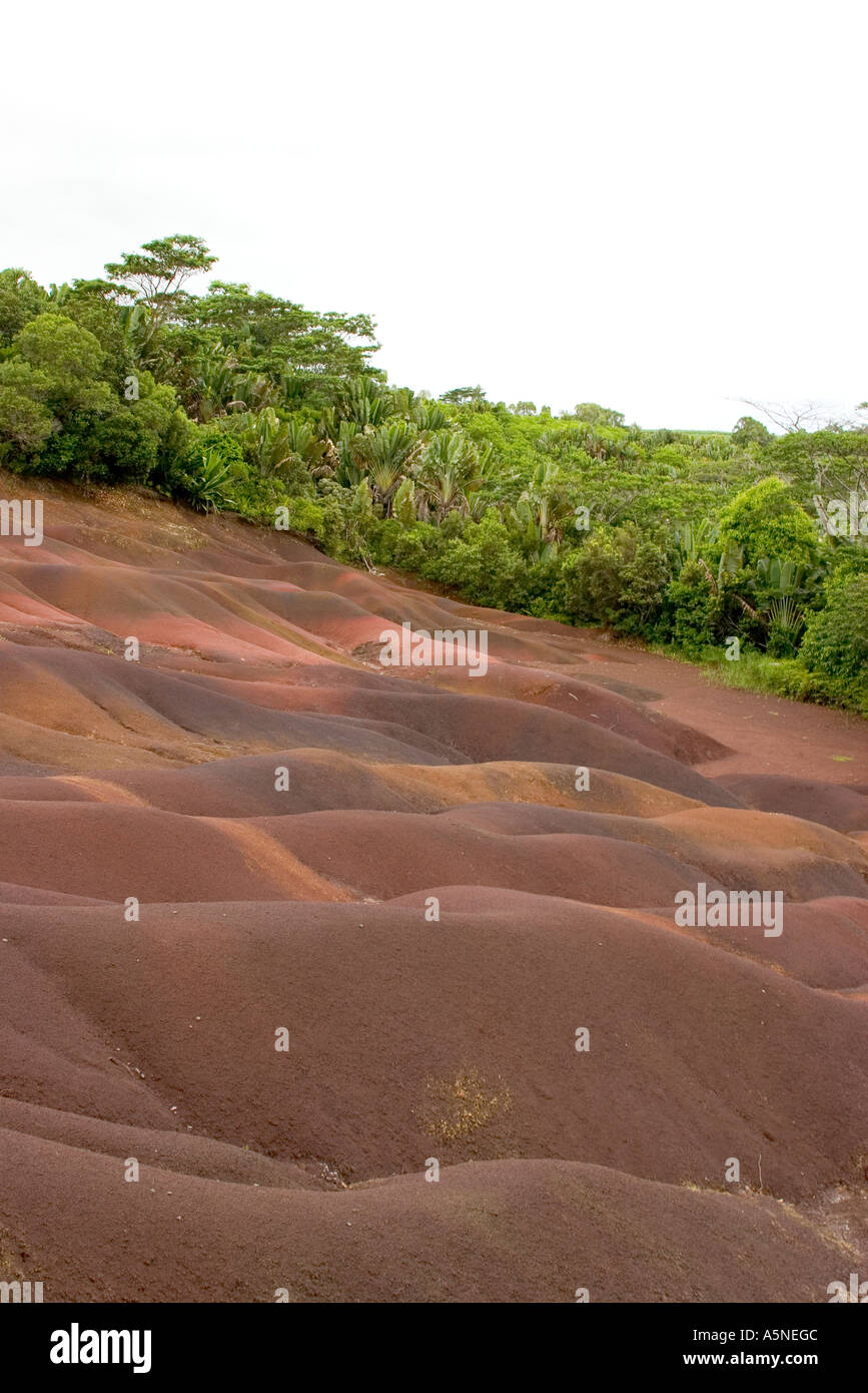 coloured earth at chamarel, mauritius Stock Photo - Alamy