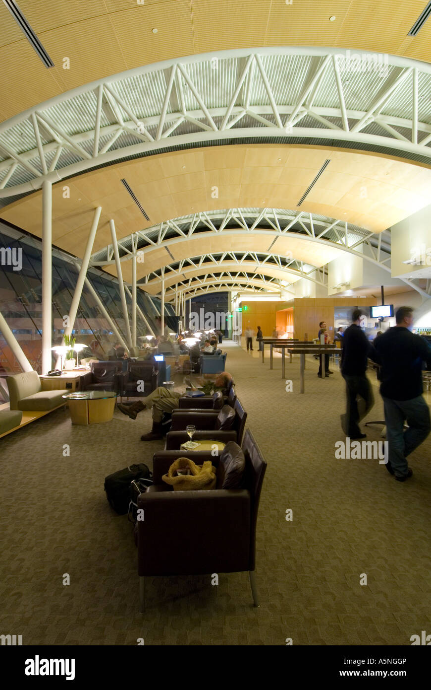First class lounge Admirals club LAX airport Stock Photo - Alamy