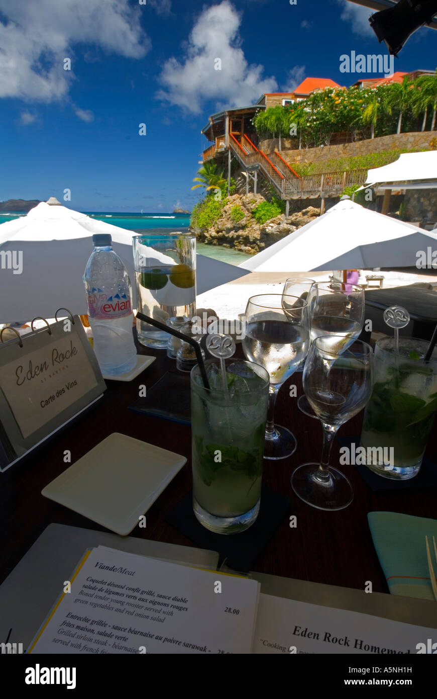 Eden Rock restaurant St. Barths Stock Photo - Alamy