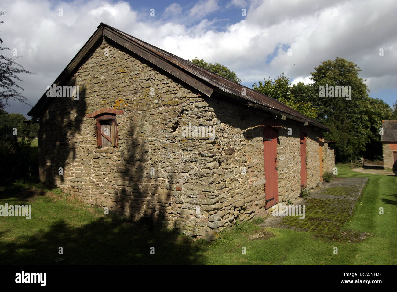 Aston Munslow Shropshire The White house Part of the building dates ...