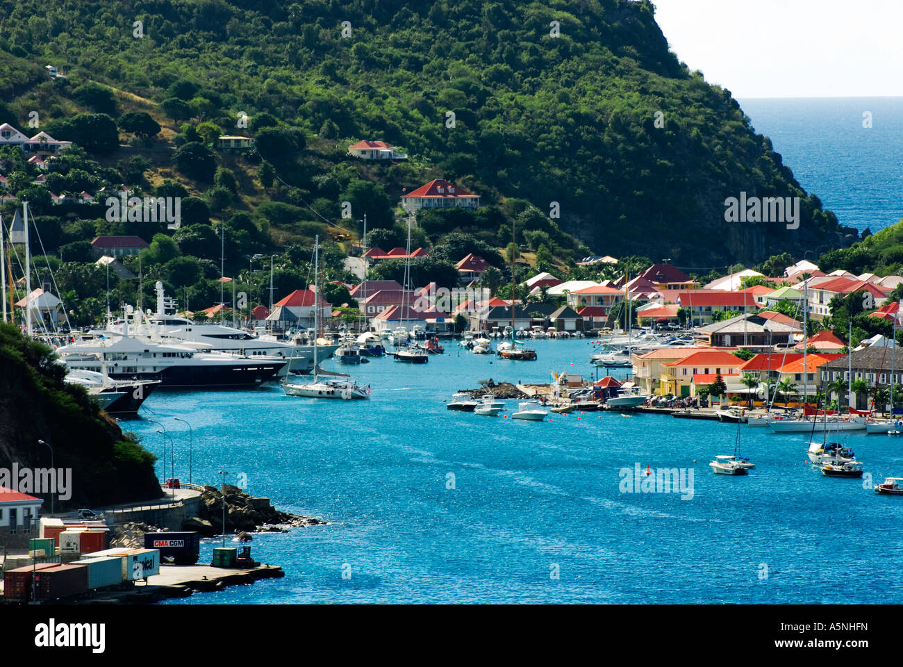 Gustavia Harbour St. Barths Stock Photo - Alamy