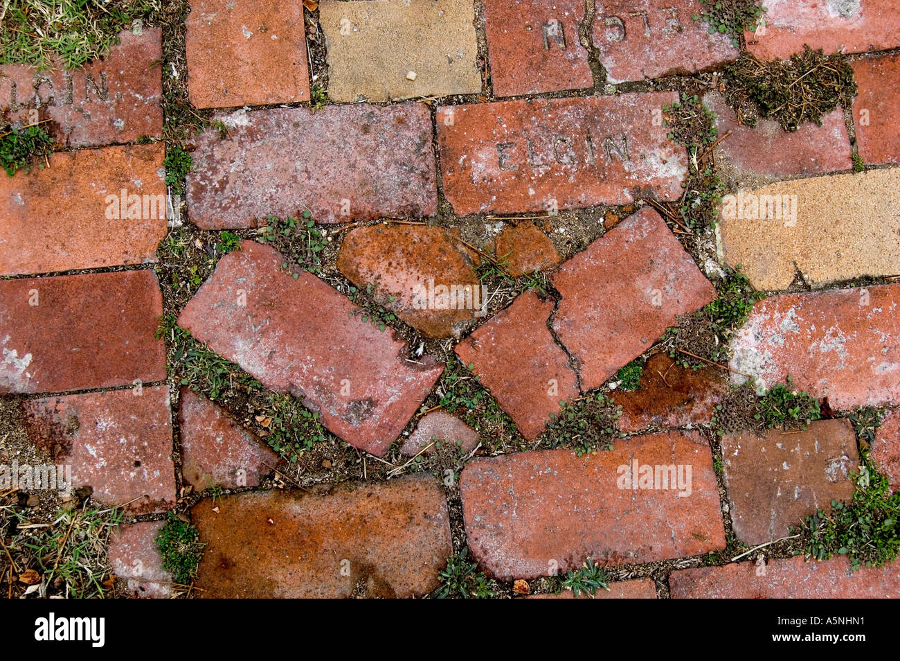 Brick Patio pattern Stock Photo - Alamy