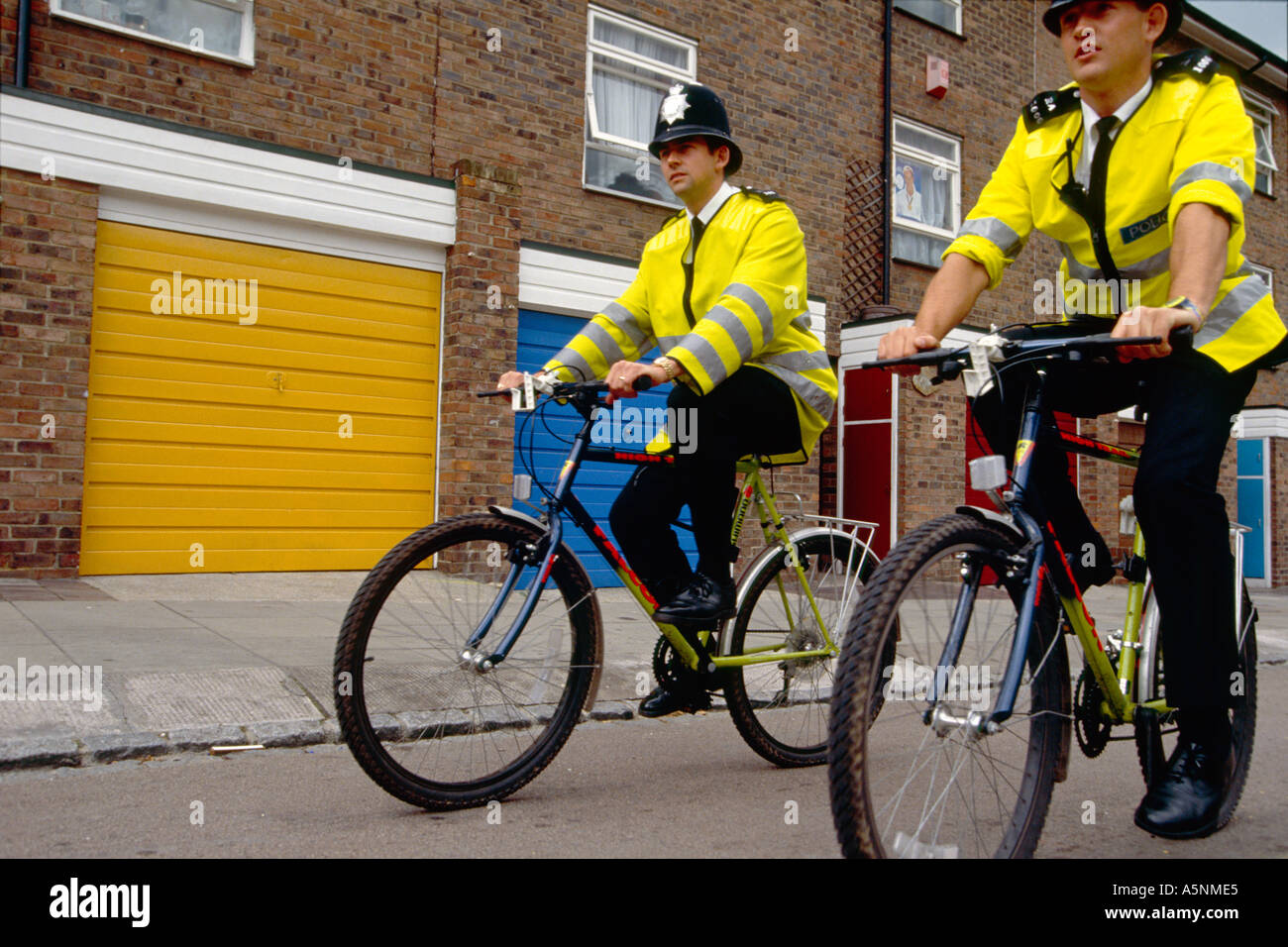 Police on mountain bikes to patrolling a housing estate in Woolwich ...