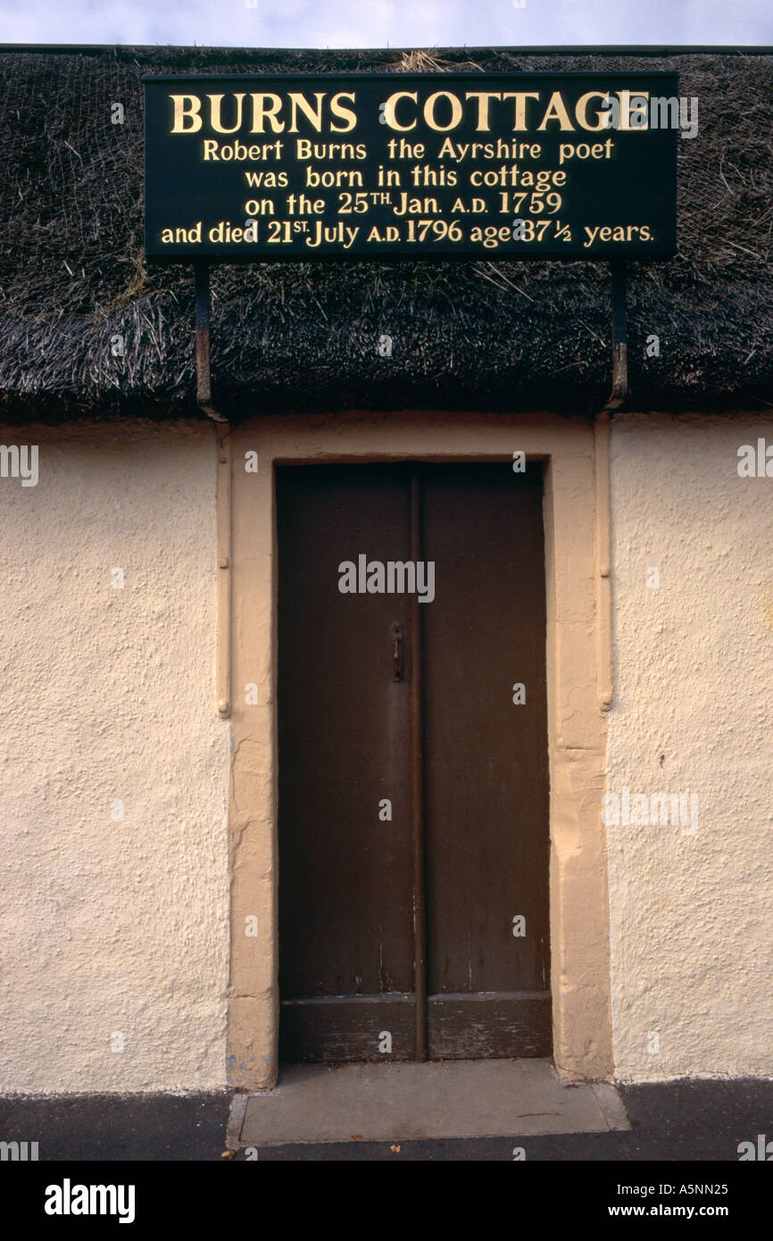 Robert burns birthplace alloway hi-res stock photography and images - Alamy
