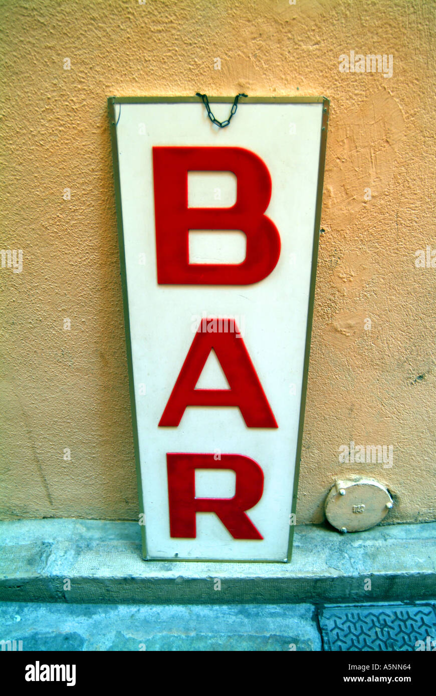 Monaco bar red sign Stock Photo - Alamy