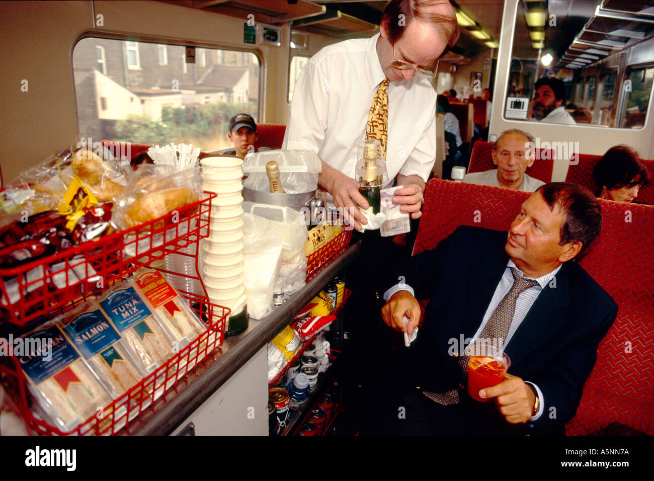 Drinks trolly train hi-res stock photography and images - Alamy