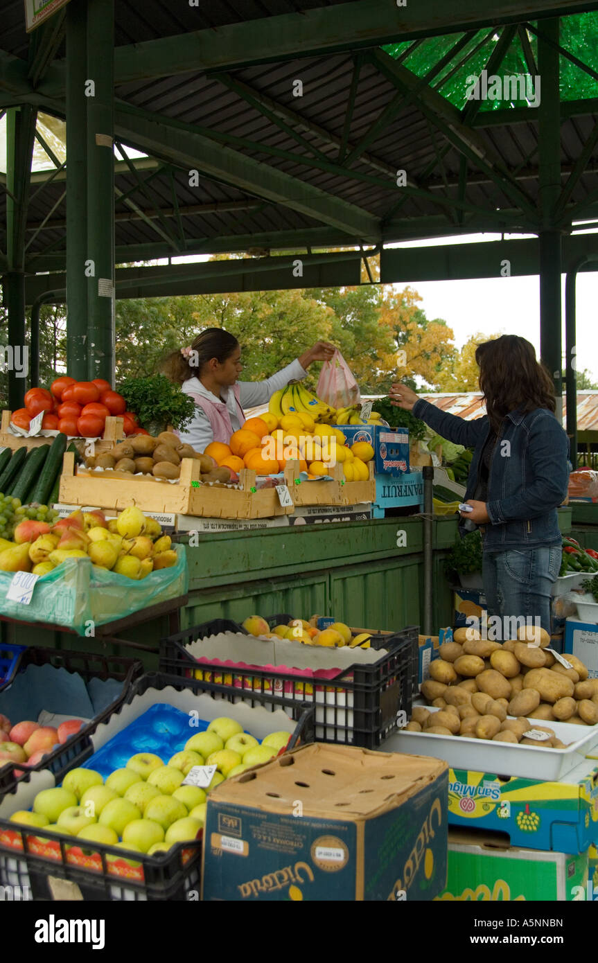 Fresh fruit and vegetable market Karlovo Bulgarian revolutionary Vasil ...