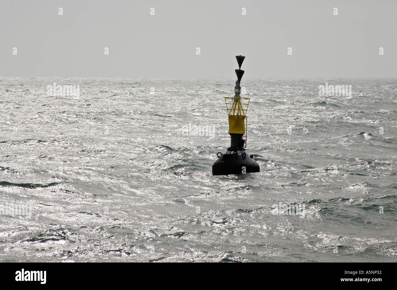 Sign in the North Sea Stock Photo - Alamy