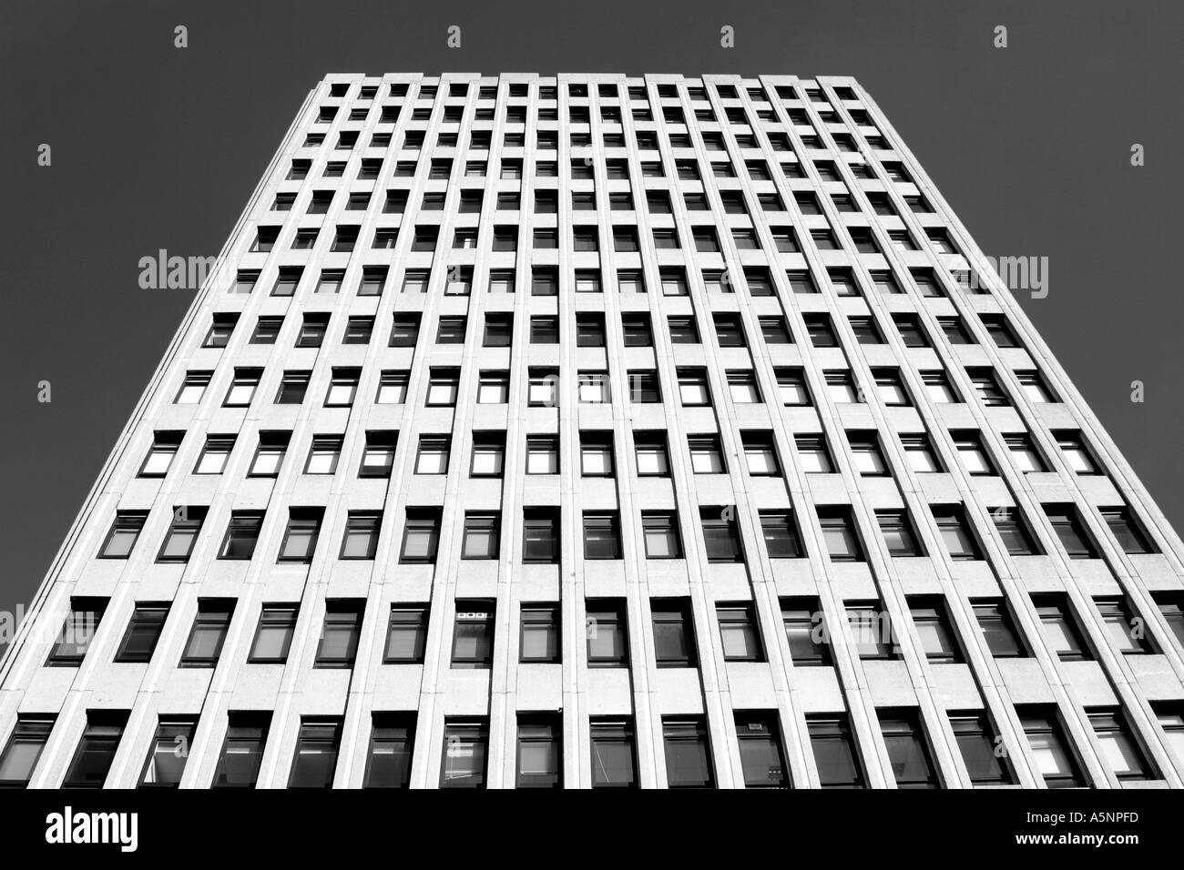 High rise office block Black and White Stock Photos & Images - Alamy