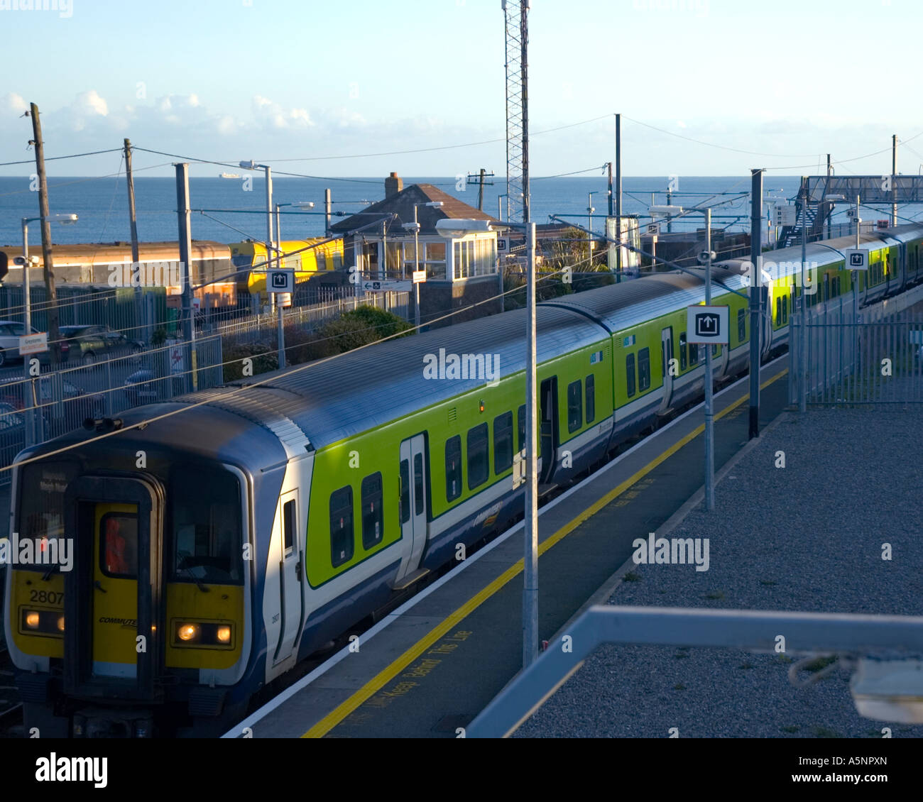 Suburban Commuter Train, Ireland Stock Photo - Alamy