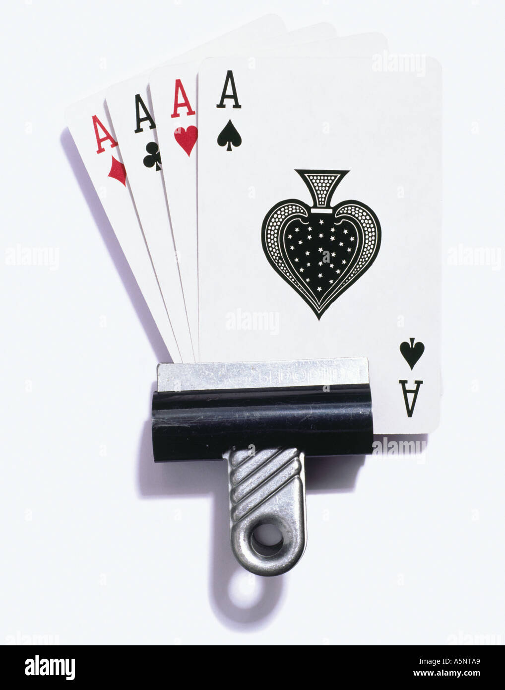 Four Ace playing cards Stock Photo - Alamy