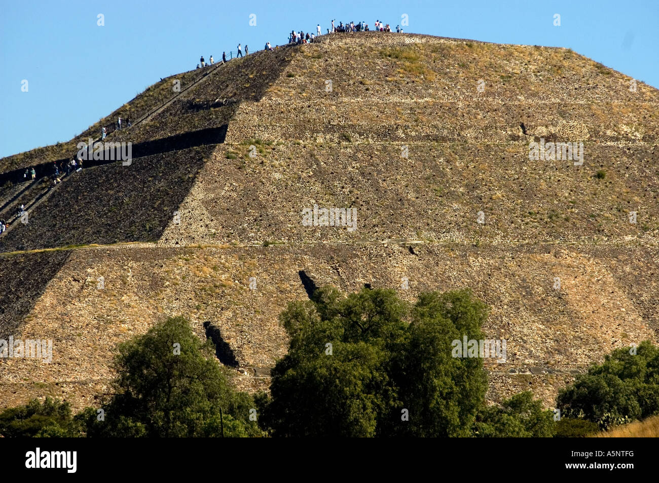 Pyramid of the Sun - Teotihuacan - Mexico Stock Photo - Alamy