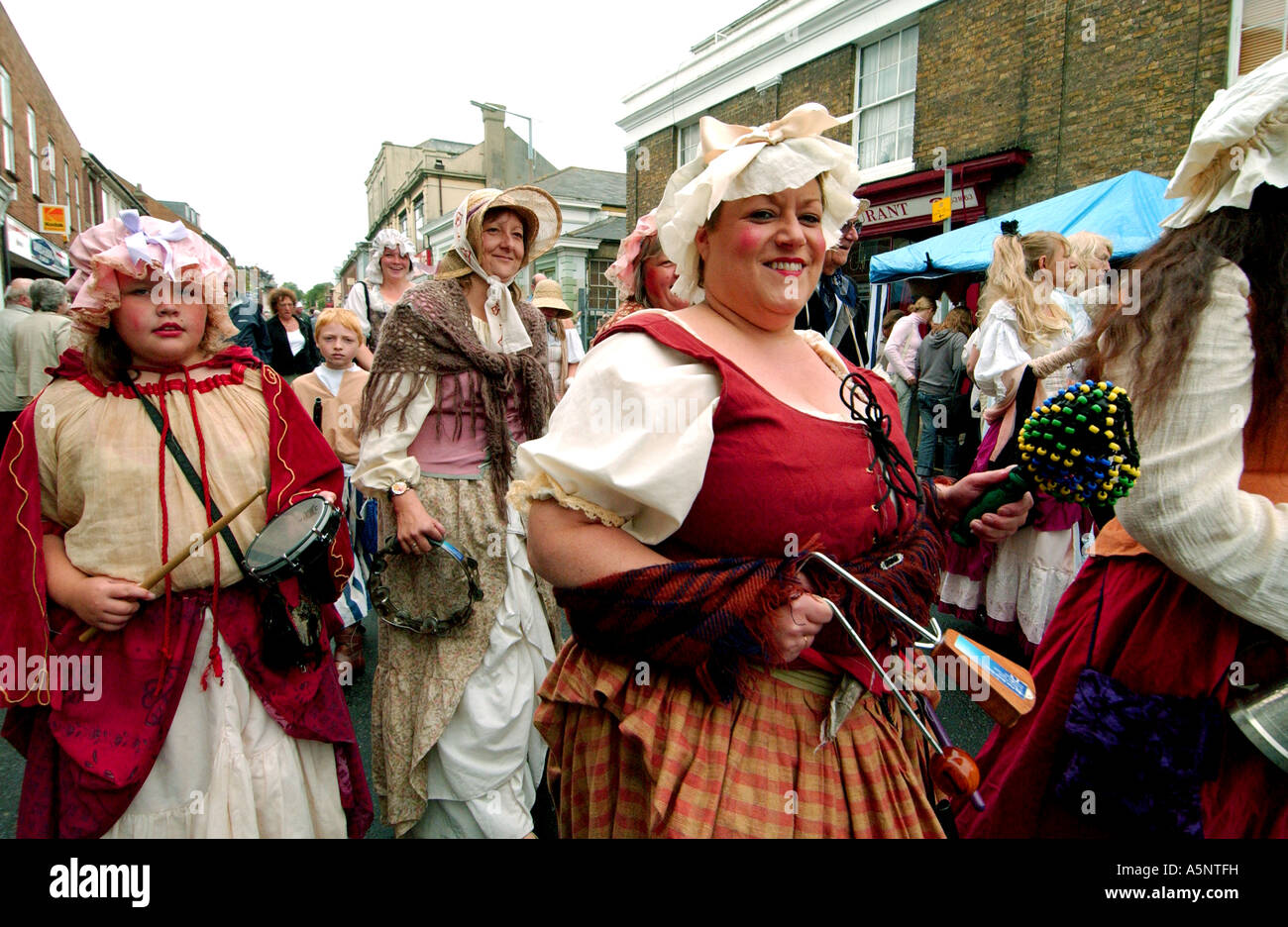 Parade down the High Street during the Faversham Hop Festival ...