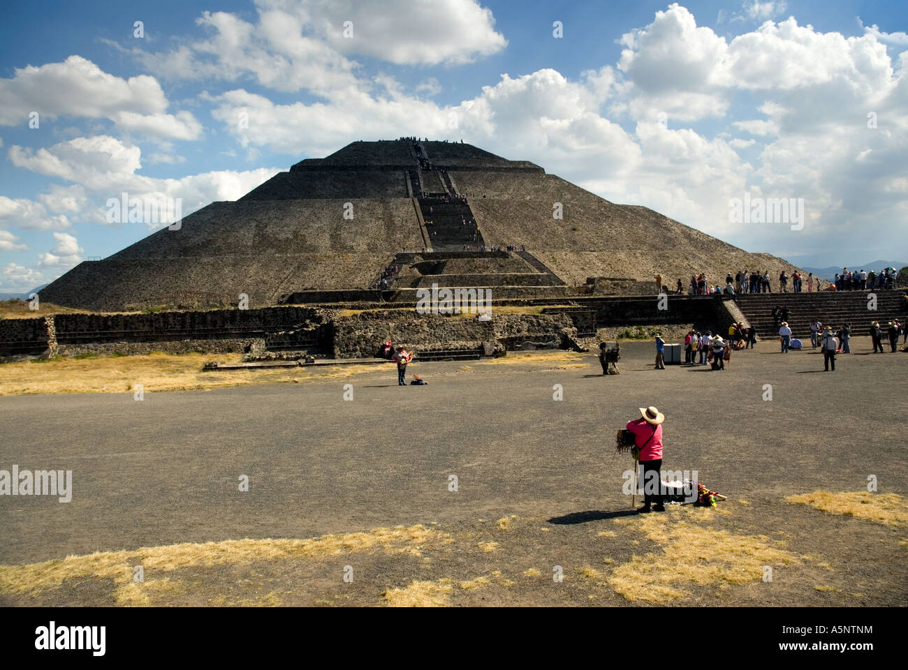 Pyramid of the Sun - Teotihuacan - Mexico Stock Photo - Alamy