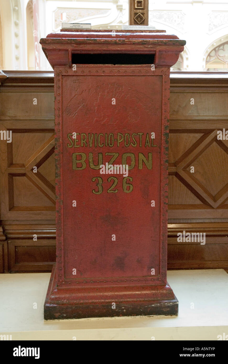 old mail letterbox - Post office - mexico city Stock Photo - Alamy