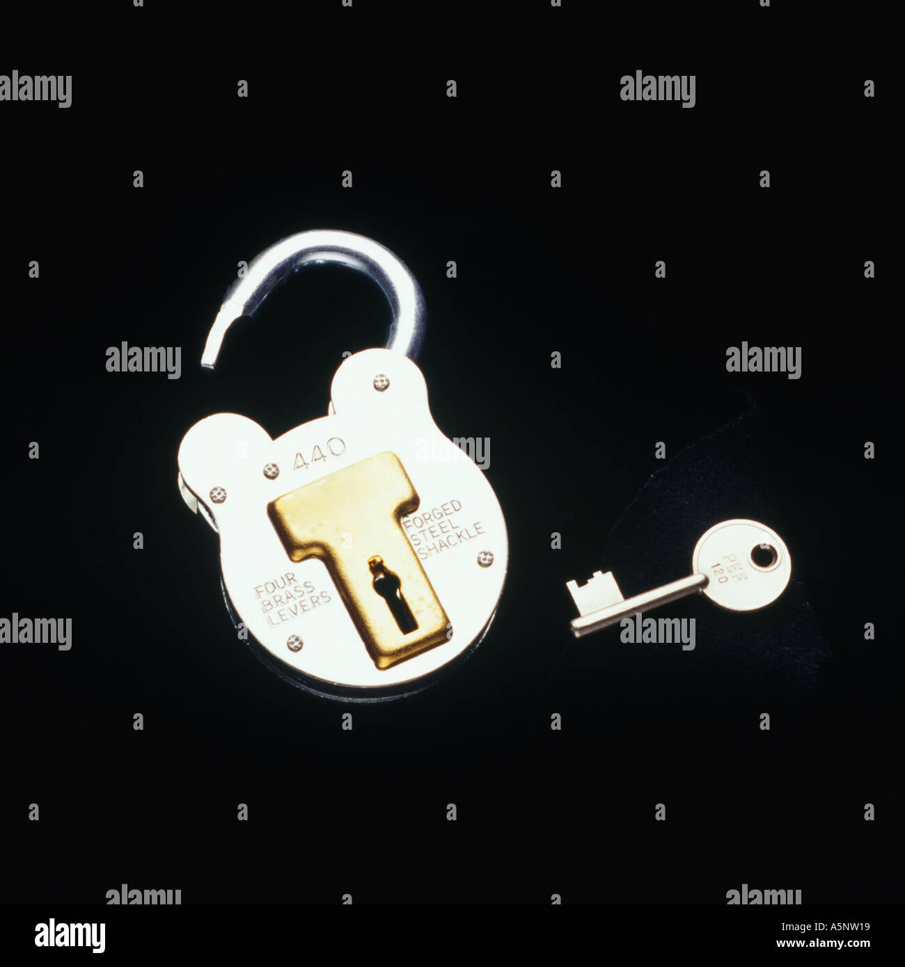 A padlock and key Stock Photo - Alamy