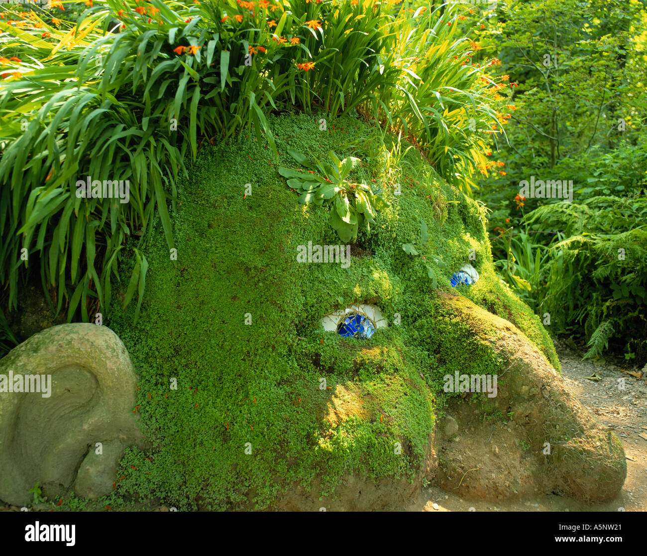 Giant head lost gardens heligan hi-res stock photography and images - Alamy