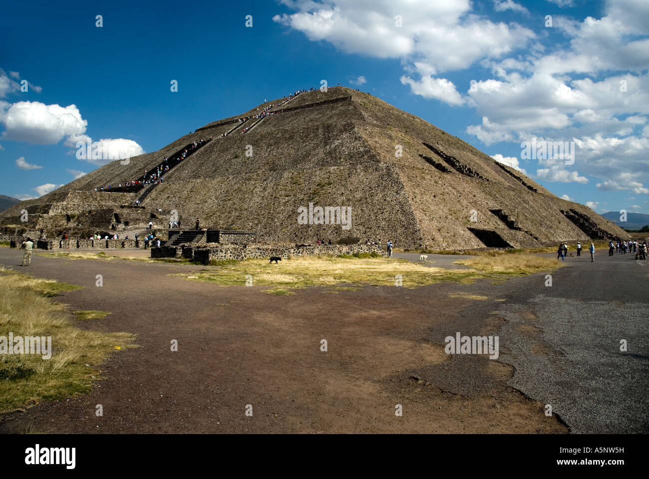 Pyramid of the Sun - Teotihuacan - Mexico Stock Photo - Alamy