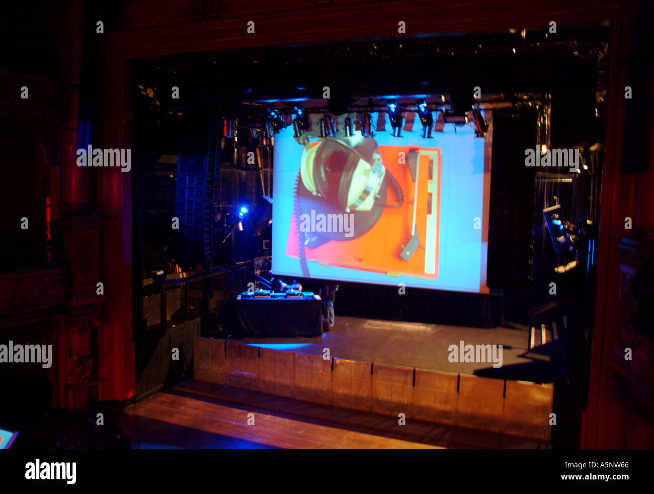 screen setup for visuals at koko club in camden london Stock Photo - Alamy