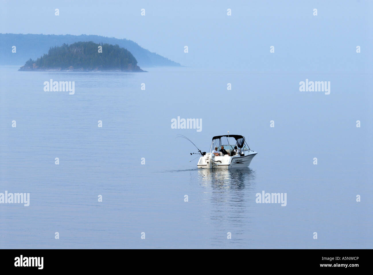 Summer recreational fishing scene Stock Photo - Alamy