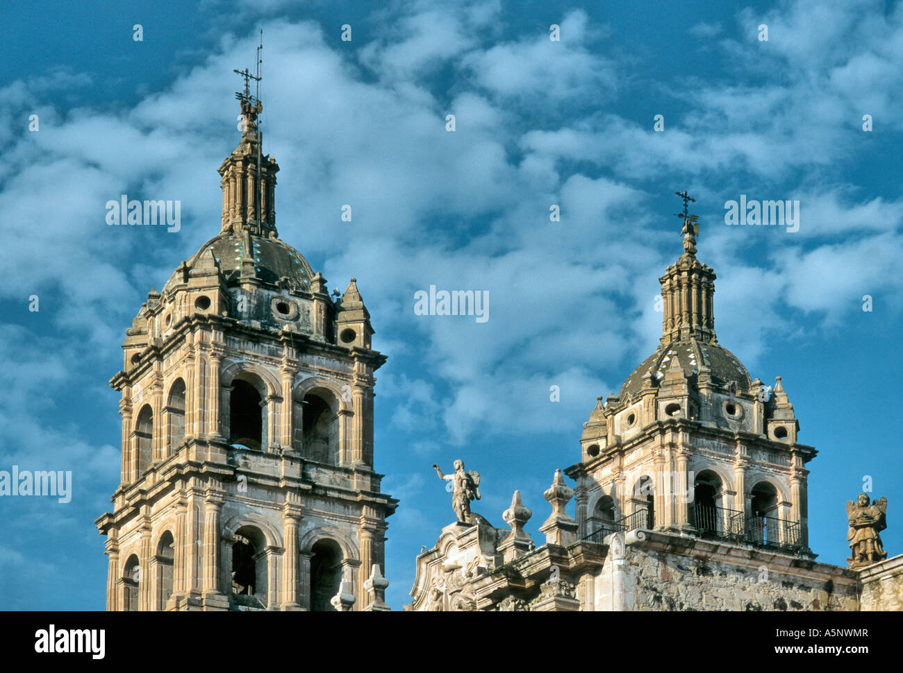 Cathedral towers in Durango Mexico Stock Photo - Alamy