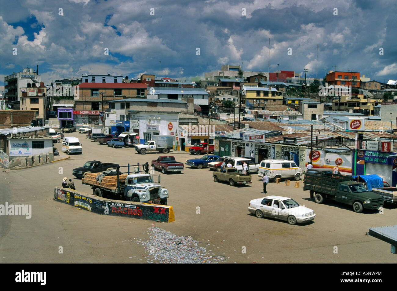 Center of town of El Salto near Durango, Mexico Stock Photo - Alamy