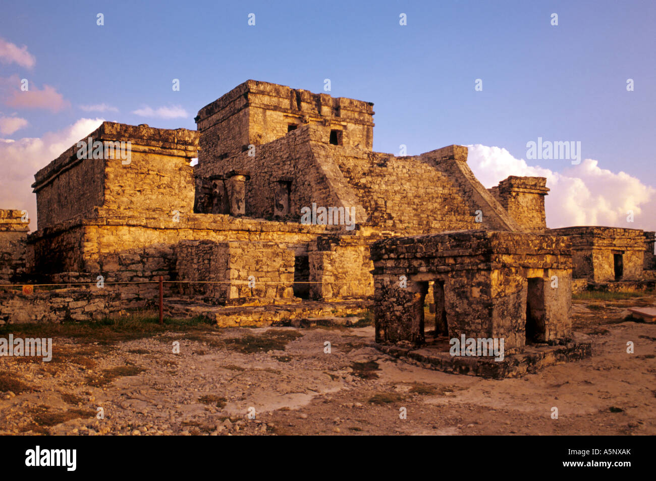El Castillo Mayan ruins in Tulum, Quintana Roo state, Yucatan, Mexico ...
