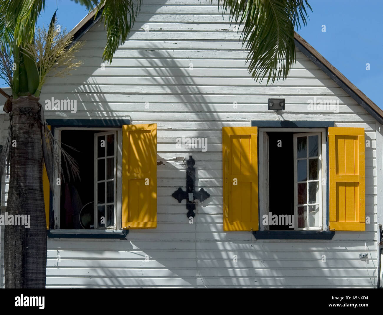 Caribbean Window Antigua Stock Photo - Alamy